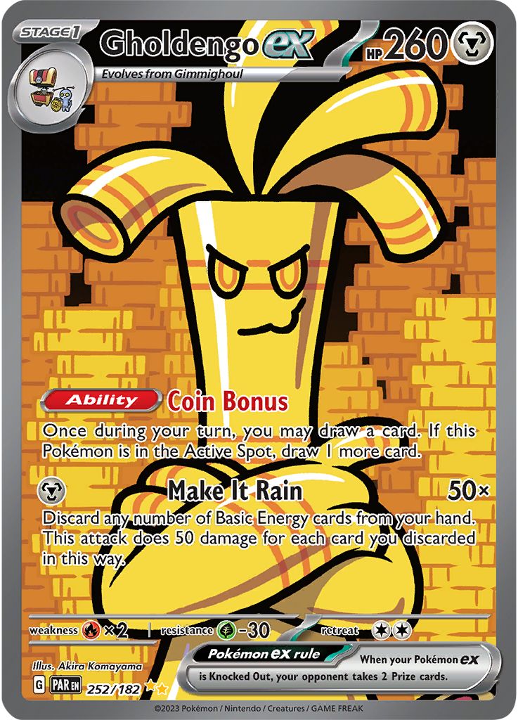 Serebii Pok mon Card Database Paradox Rift 252 Gholdengo Ex Serebii Pok mon Card Database Paradox Rift 252 Gholdengo Ex