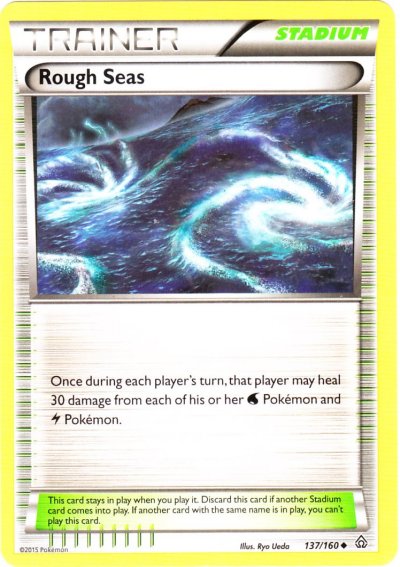 Pokémon Card Database Primal Clash 137 Rough Seas