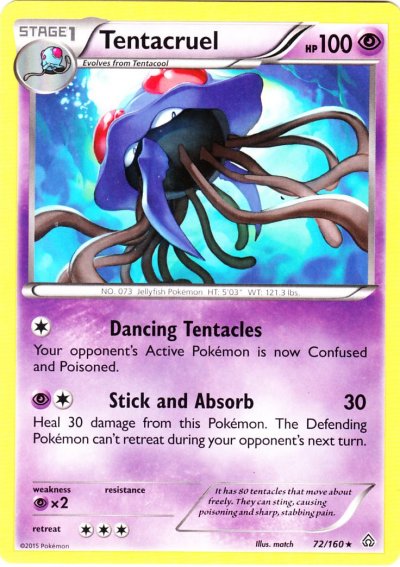 Pokémon Card Database Primal Clash 72 Tentacruel