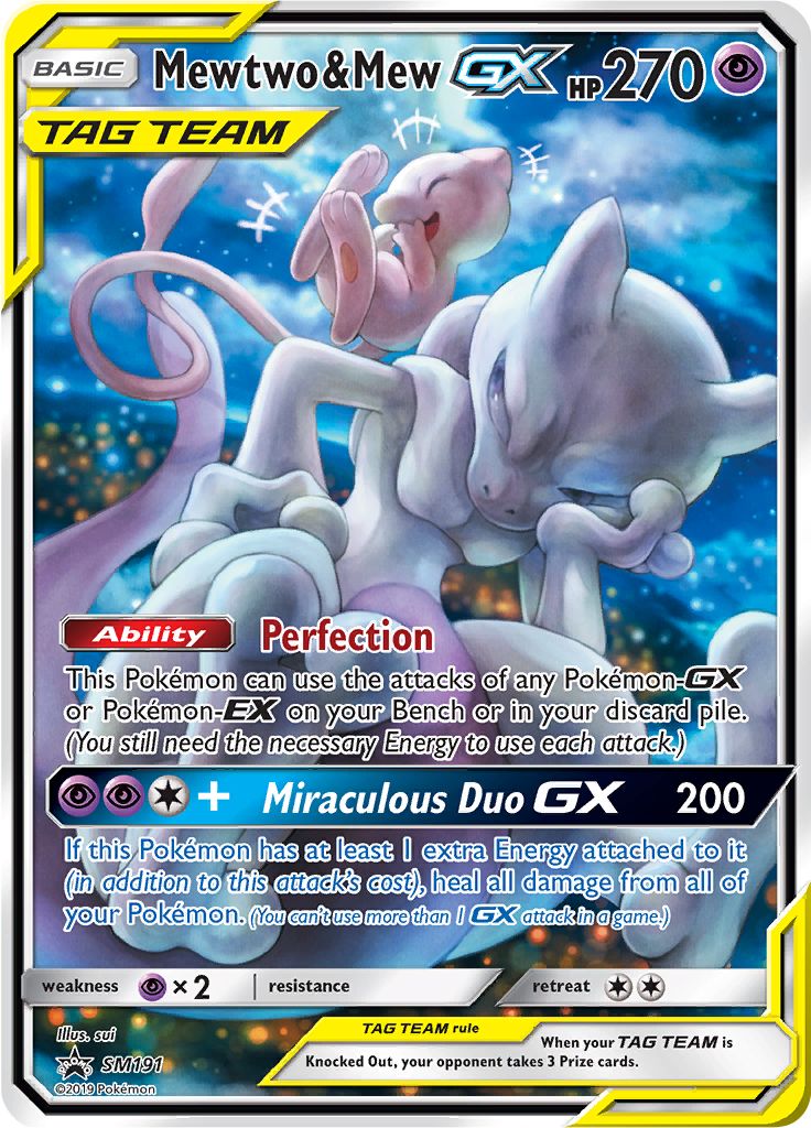 Serebii Pok mon Card Database SM Promos 191 Mewtwo Mew Tag GX Serebii Pok mon Card Database SM Promos 191 Mewtwo Mew Tag GX