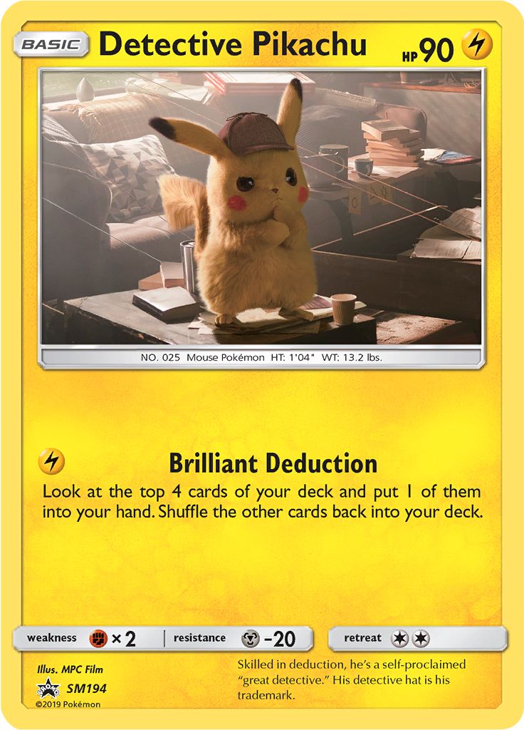Serebii Pok mon Card Database SM Promos 194 Detective Pikachu Serebii Pok mon Card Database SM Promos 194 Detective Pikachu