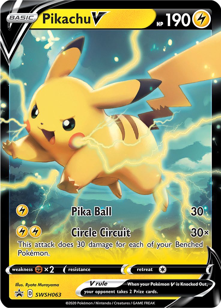Serebii Pok mon Card Database SWSH Promos 63 Pikachu V