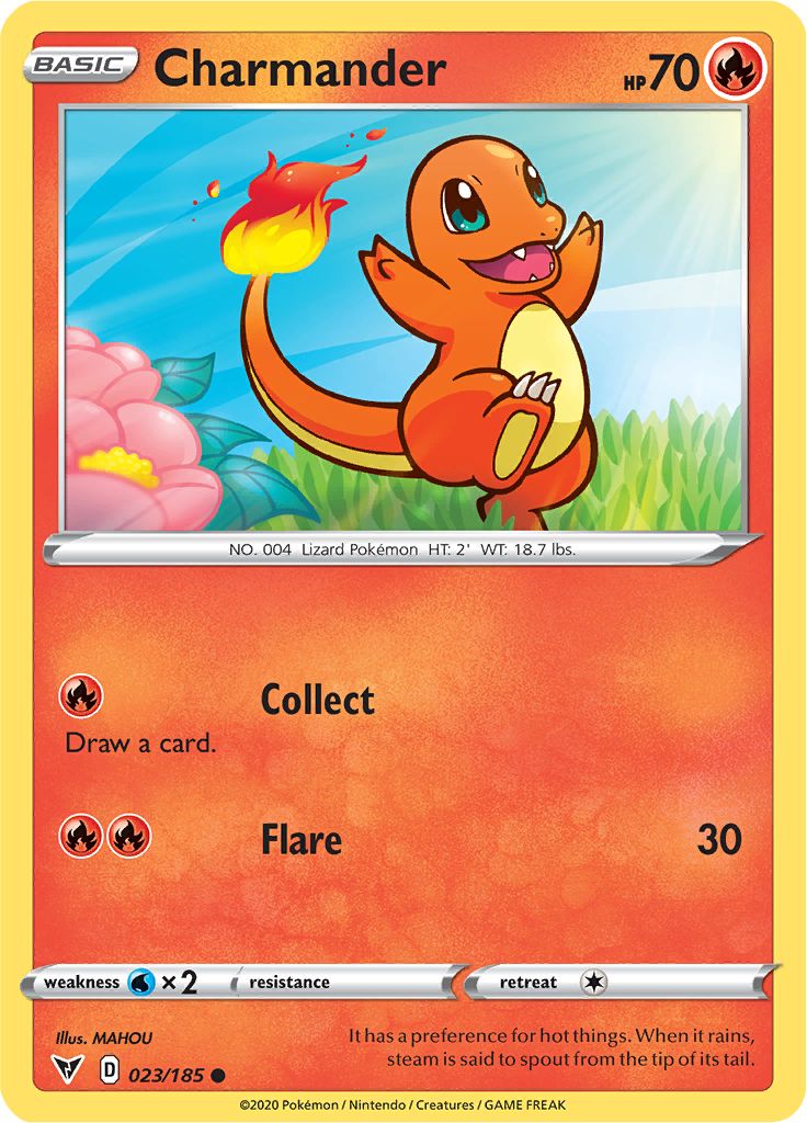 Serebii Pok mon Card Database Vivid Voltage 23 Charmander